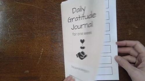 Daily Gratitude Journal Printable booklet for Year Round/New Year's ...
