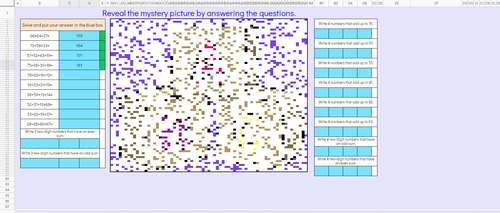 Digital Math Pixel Art Mystery Picture 2nd Grade 2.NBT.6 - Place Value ...