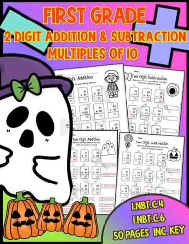 1st Grade Two-Digit Addition & Subtraction with multiples of 10 | TPT