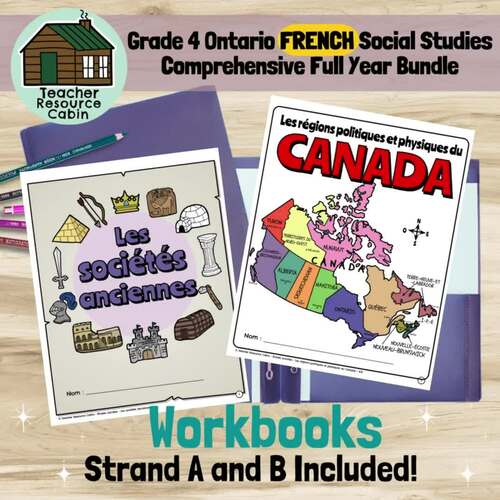Grade 4 Ontario FRENCH Social Studies Mega Bundle (FULL YEAR) | TPT