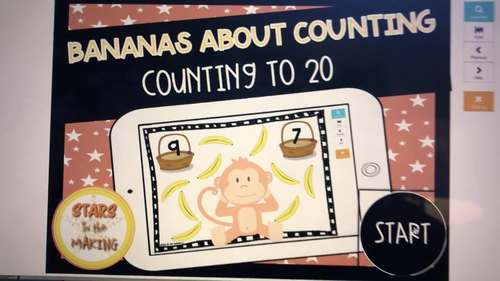 Counting to 20 BOOM cards distance learning by Stars in the Making