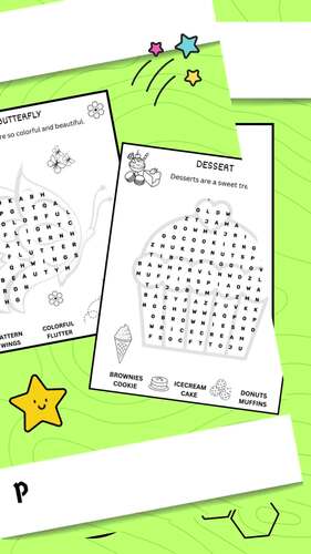 Fun Word Search for Kids | Sight Words | Shaped Word Search (AGES 4-6)