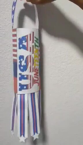 Juneteenth Activities Crafts Windsock | Black history | Flag by LittleMons