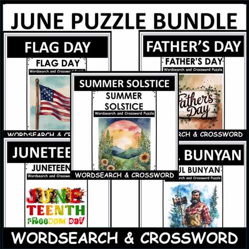 June Activities | Worksheets | Crosswords | Wordsearches | Middle ...