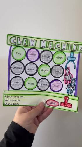 Parts of Speech Craft Activity by The Teaching Diva Corner | TPT