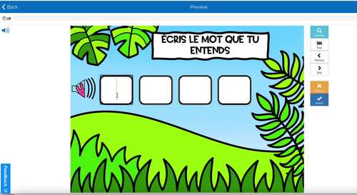 French Sight words with audio BOOM CARDS | Mots Fréquents LIST 3 SET 3