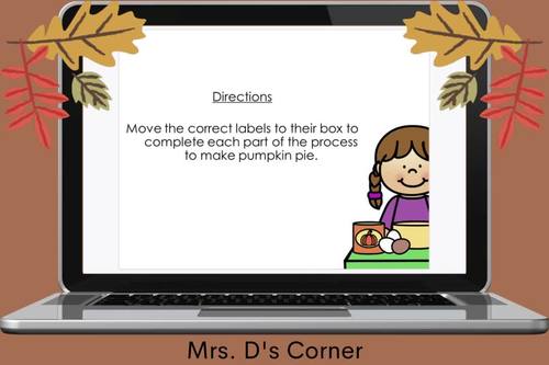 How to Make Pumpkin Pie Digital Activity | Distance Learning by Mrs Ds ...