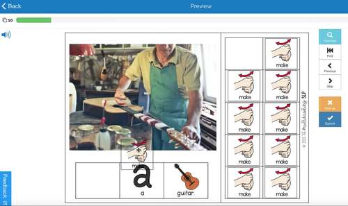 Core Word Interactive Book - MAKE | AAC | BOOM CARDS™ by The ...