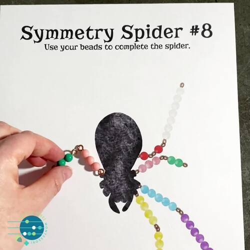 Montessori Math Halloween: Numbers 1-10, Bead Stair, Spider Symmetry ...