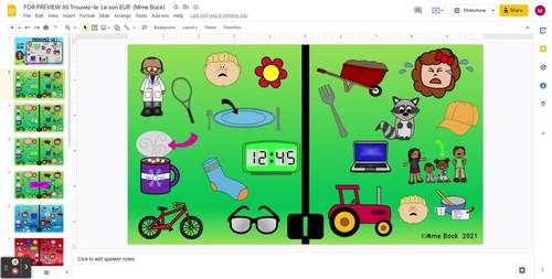 Trouvez-le! - Le son EUR - Google Slides™ by Mme Bock | TPT