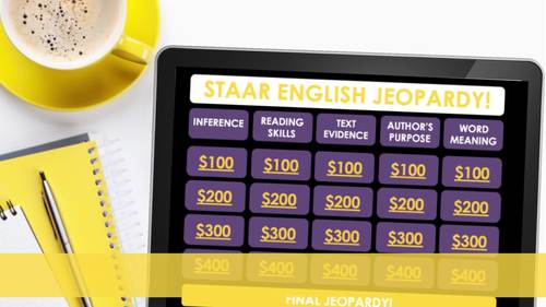 STAAR English I & II Fiction PowerPoint Jeopardy Game | Reading ...