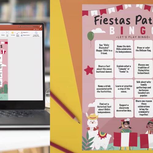 Fiestas Patrias Bingo Game | Editable Bingo Card for Chilean ...