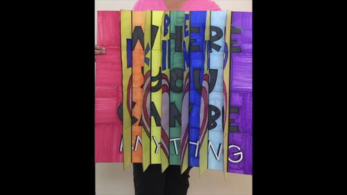 "Be Kind" 3D Collaborative Poster—Back to School Team Building Kindness ...