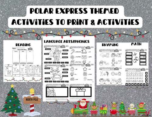 Polar Express Activities (Pajama Day Fun) by Julez and Jaz | TPT