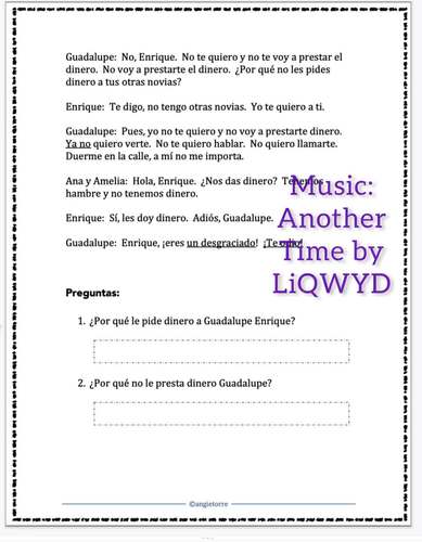 Spanish Direct and Indirect Object pronouns Me Te Nos TPRS Story by ...