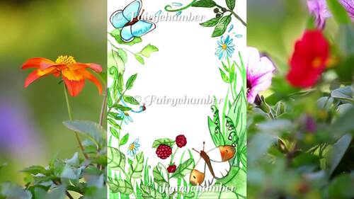 Enchanted Summer Nature Border Clip Art by Fairychamber | TPT