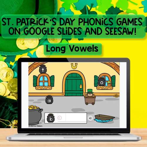 Long O Vowel Teams Digital St Patricks Day Phonics Games Google Slides ...