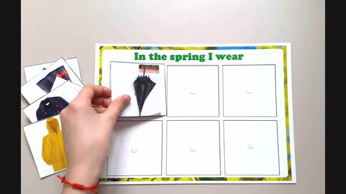 Spring Clothes Matching Life Skills Special Ed Activity Autism Dress ...