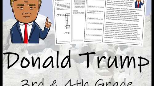 Donald Trump Close Reading Comprehension Activity | 3rd Grade & 4th Grade