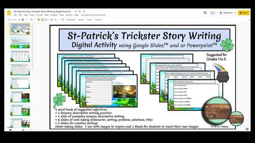 St-Patrick's Day Story Creative Writing Digital Activity by All in a Teacup