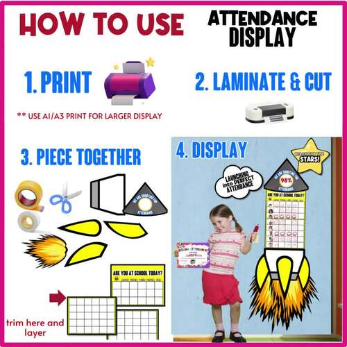 Attendance Display, Attendance Tracker, Attendance awards, Daily attendance