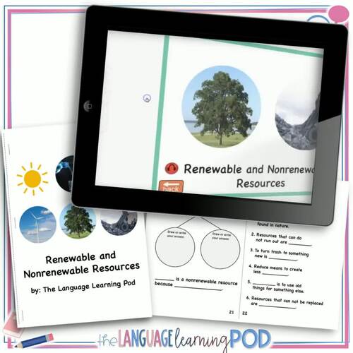 ESL / ESOL ACTIVITY | RENEWABLE NONRENEWABLE RESOURCES | TPT