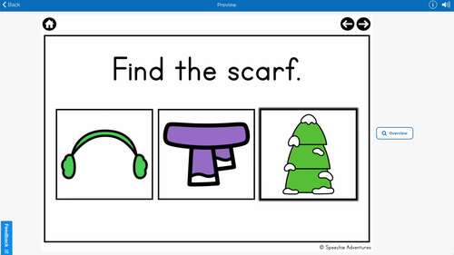 Winter Preschool Language Activities Speech Language Therapy Digital ...