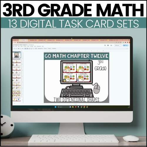 3rd Grade Go Math Review Digital Activity Bundle Chapters 1-12 #teachers23