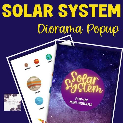 Solar System Pop-Up Mini Diorama by GinasPrintableShop | TPT