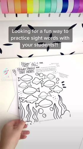Picture Perfect Sight Word Practice Pages | Center Activity | Sight ...