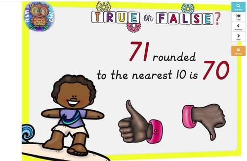 Summer Boom Cards Games Rounding 2 digit Numbers to the Nearest 10 by ...