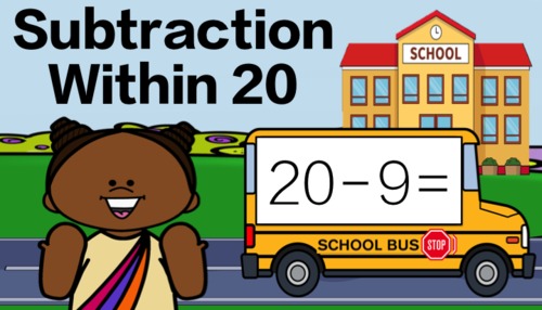 Subtraction Within 20: Back to School Math Brain Break by Move and ...