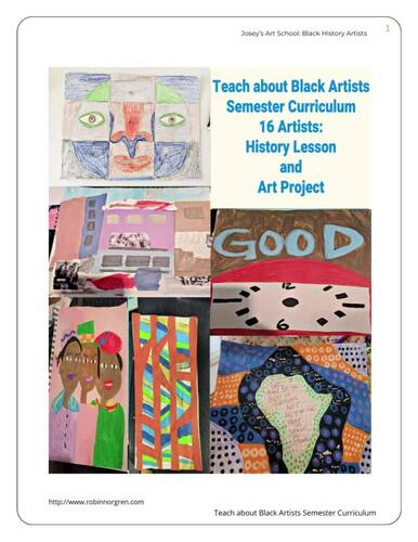 Black Artists Lesson Bundle 16 Art History Lessons Semester Curriculum