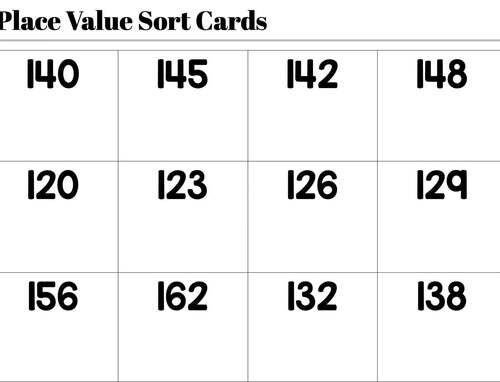 Flexible Place Value Sorts: Math Center by Aubree Teaches | TPT