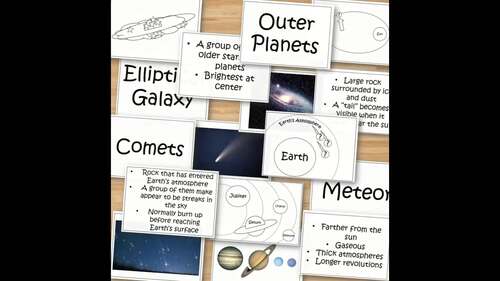 Objects in Space Sorting Activity (Includes students answer sheet)