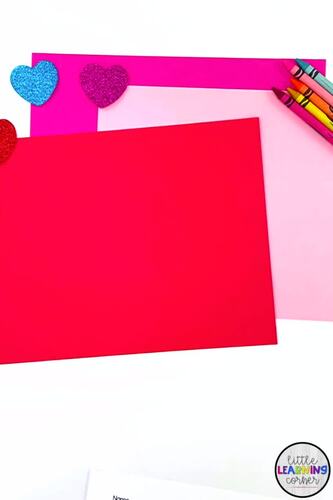 Building Sentences Valentines | Kindergarten First Grade Writing Center