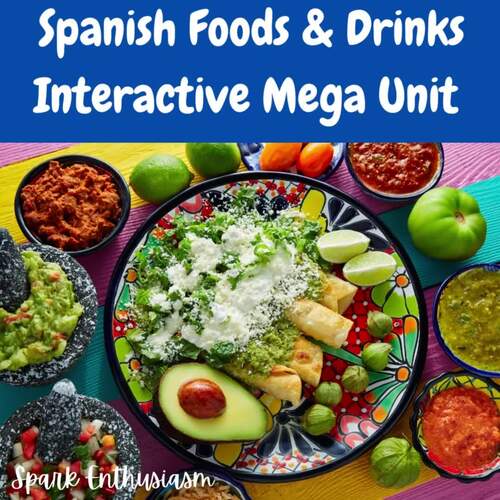 Spanish Foods & Drinks Interactive Mega Unit - Comidas y Bebidas