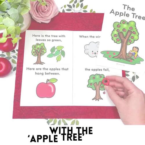 Apple Poem Early Literacy Skills: Rhyming, Syllables, Beginning Sounds ...