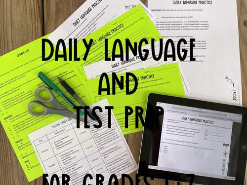 Daily Language Spiral Review and Test Prep Week 1 by TheRoomMom | TPT