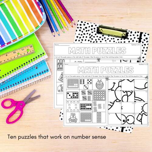 Numbers 1 to 20 Number Sense Activities Subitizing by I Love 1st Grade