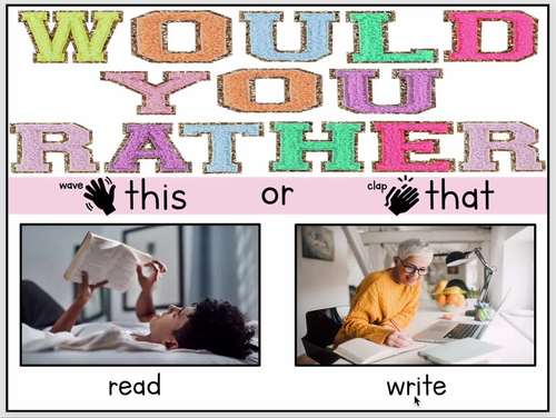 Would Your Rather Back to School Game PowerPoint Slides Varsity Patch ...