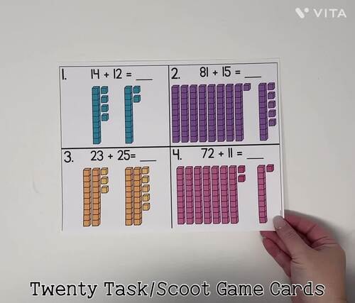 Adding Tens and Ones Two Digit Addition Without Regrouping Scoot Game ...