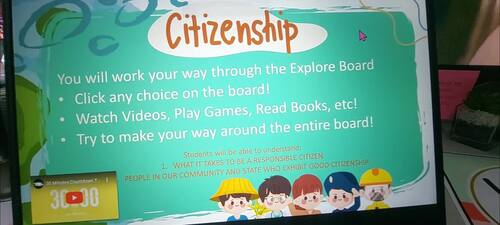 Explore Board: Citizenship | Choice Board | Centers | Social Studies