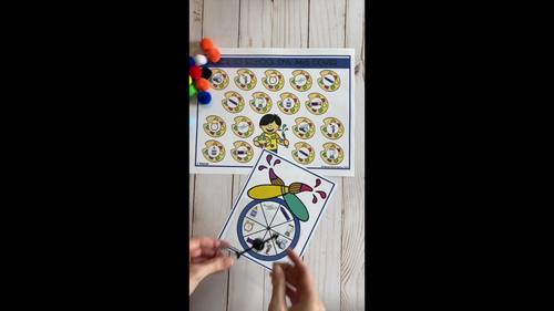 Back To School Cluster Reduction Spin and Cover Games by Talking Mama Bears