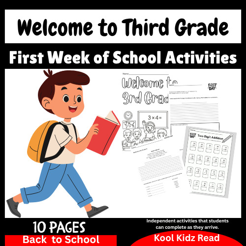 Welcome to Third Grade/Back to School by Kool Kidz Read | TPT