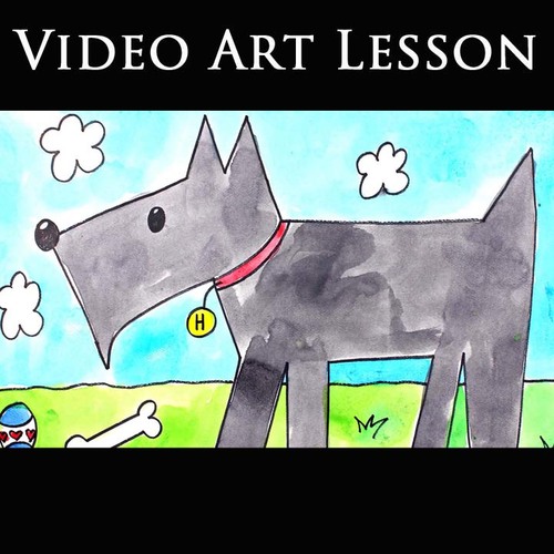 how to draw a dog narrated step by step