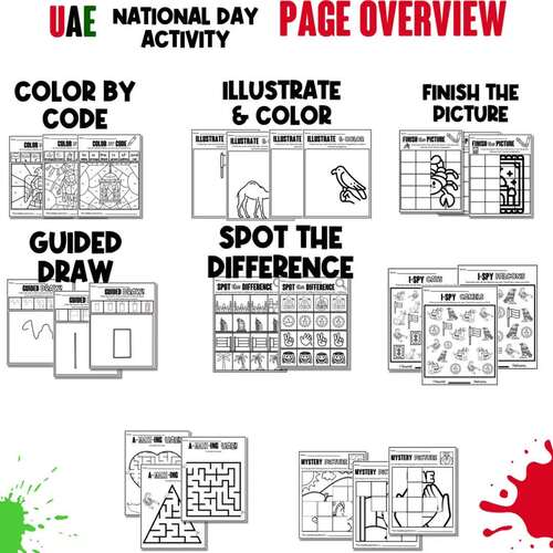 UAE National Day Activity, UAE Activities, United Arab Emirates Activity