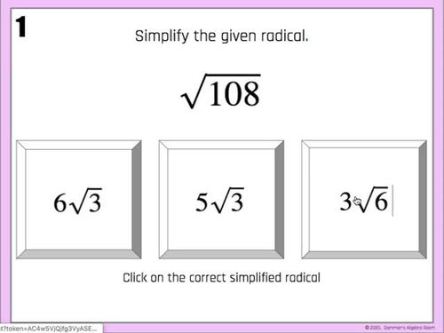 Algebra 1 DIGITAL Flashcards -Self Check MC & Normal - Bundle | TPT