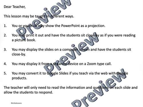 Elementary Art Sub Lesson - How to Draw People - Pop Art Lesson ...