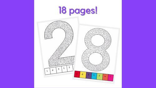 Learn numbers Abstract coloring activity, even numbers, 0 to 10 - pre-k ...